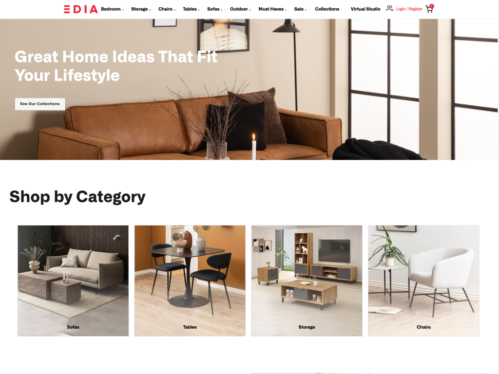 EDIA: Sustaining Furniture Brand Team With Web Consultancy | Hooman ...