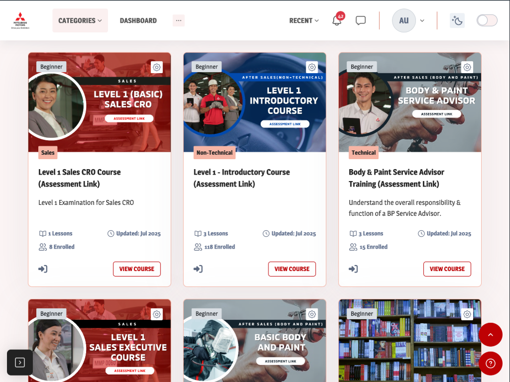 Mitsubishi: Customized, AI-Powered LMS For Employee And Partner Enablement | Hooman Design ...